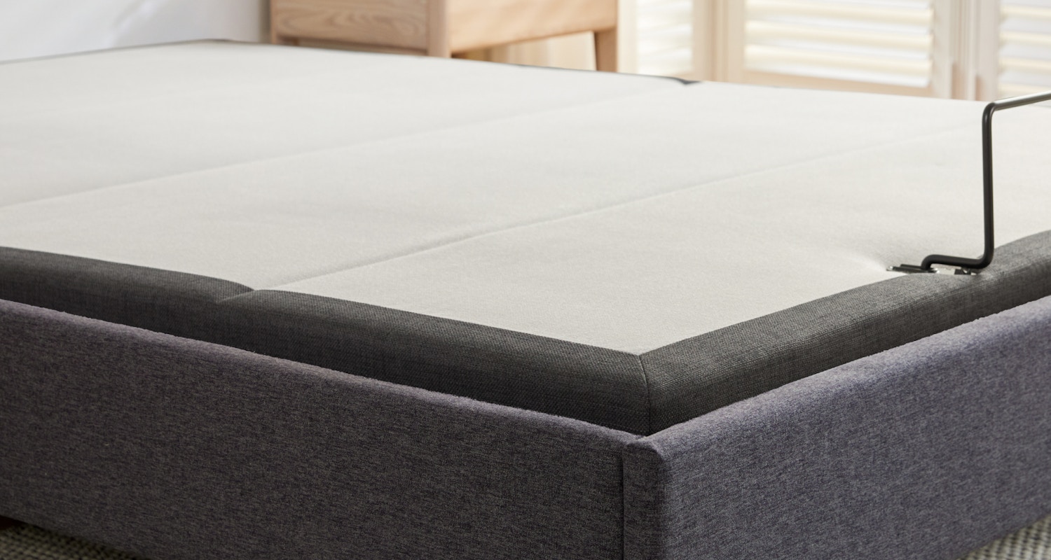 (Charcoal) Queen Size Luna Adjustable Bed Frame - Ecosa AU