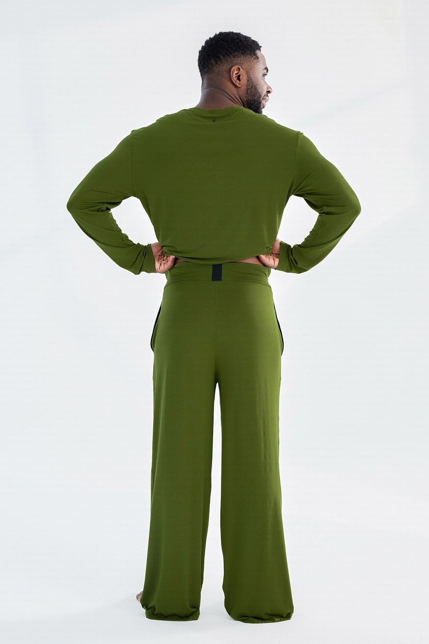 (Olive) S Men's DreamSoft Sleep Pant - Ecosa AU