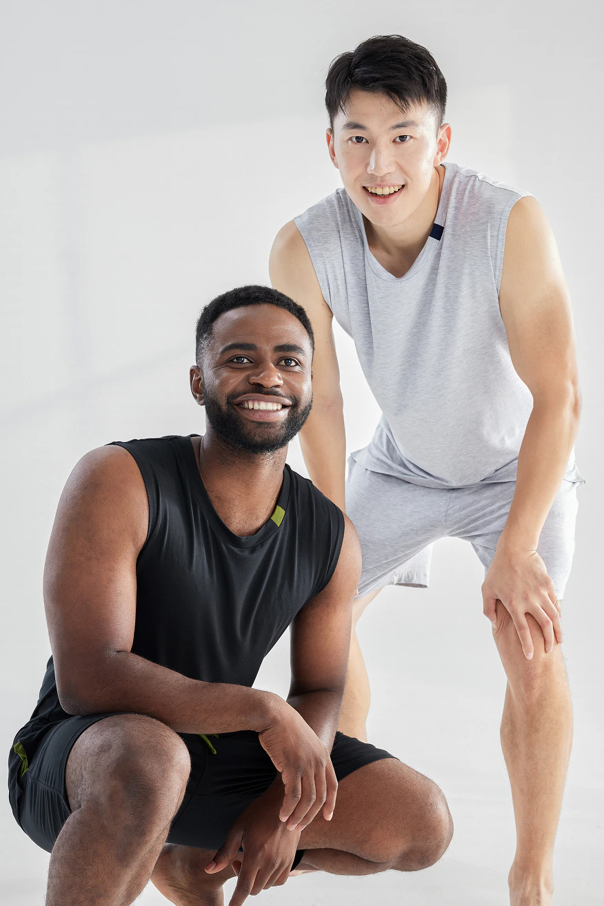 (Black) L Men's Modal Sleep Tank - Ecosa NZ